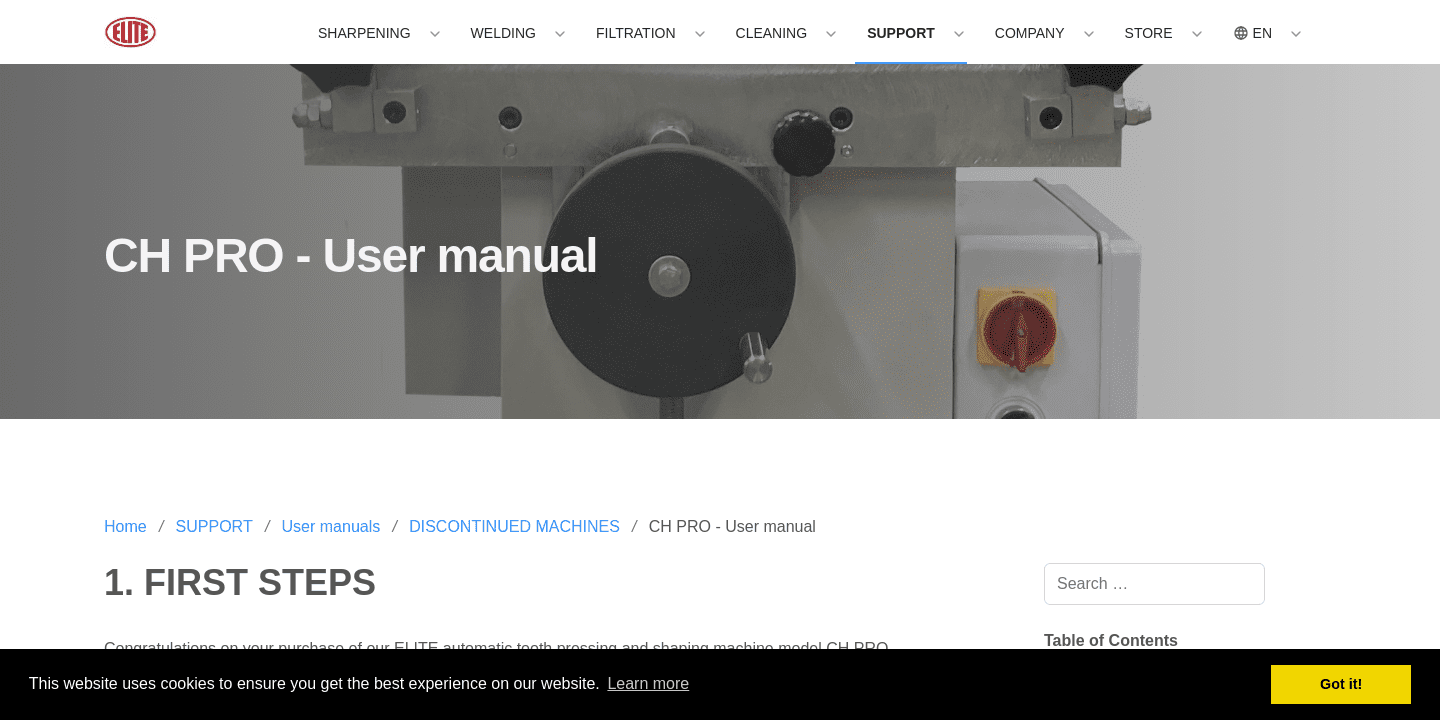 CH PRO - User manual | ELITE